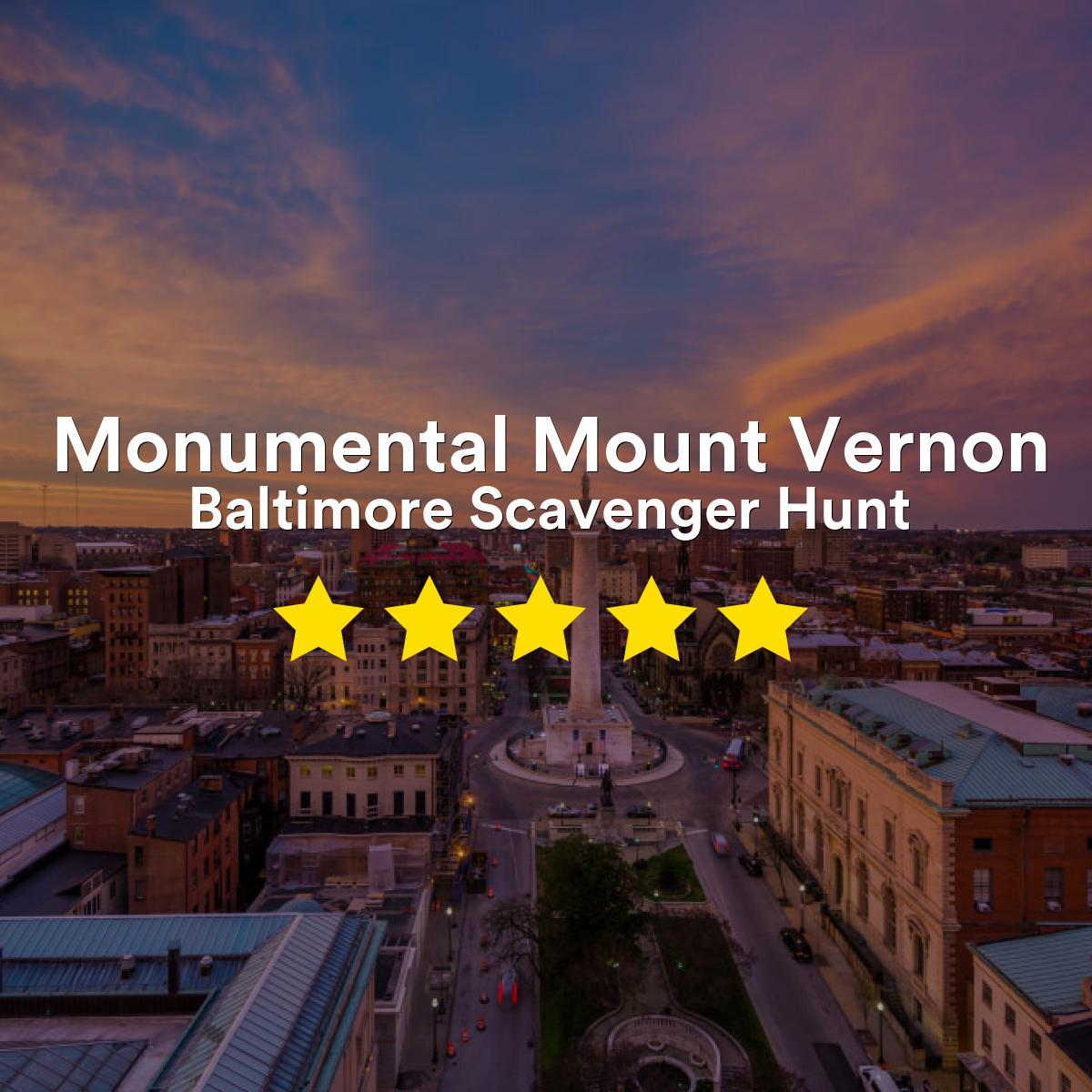 Mount Vernon Scavenger Hunt: Monumental Mount Vernon