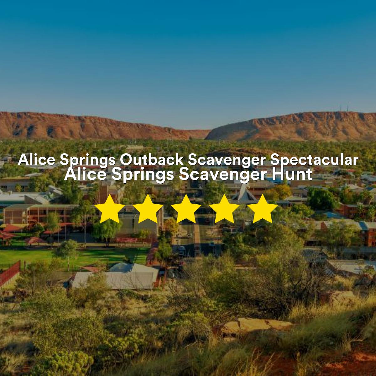 Alice Springs Team Building Scavenger Hunt Activities