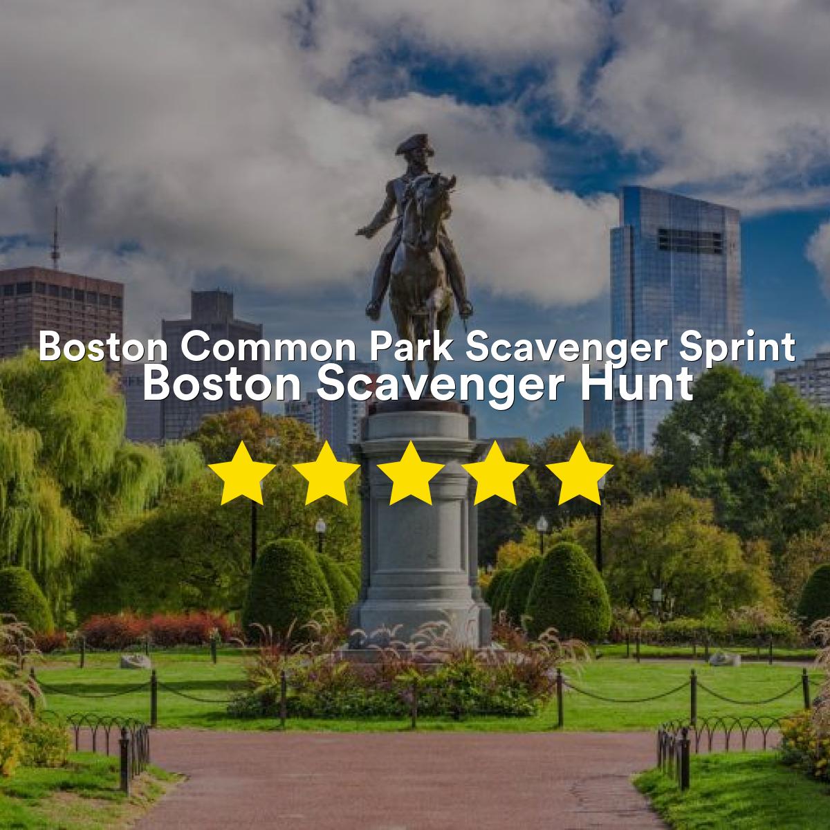 Boston Commons Scavenger Hunt: Boston Common Park Scavenger Sprint