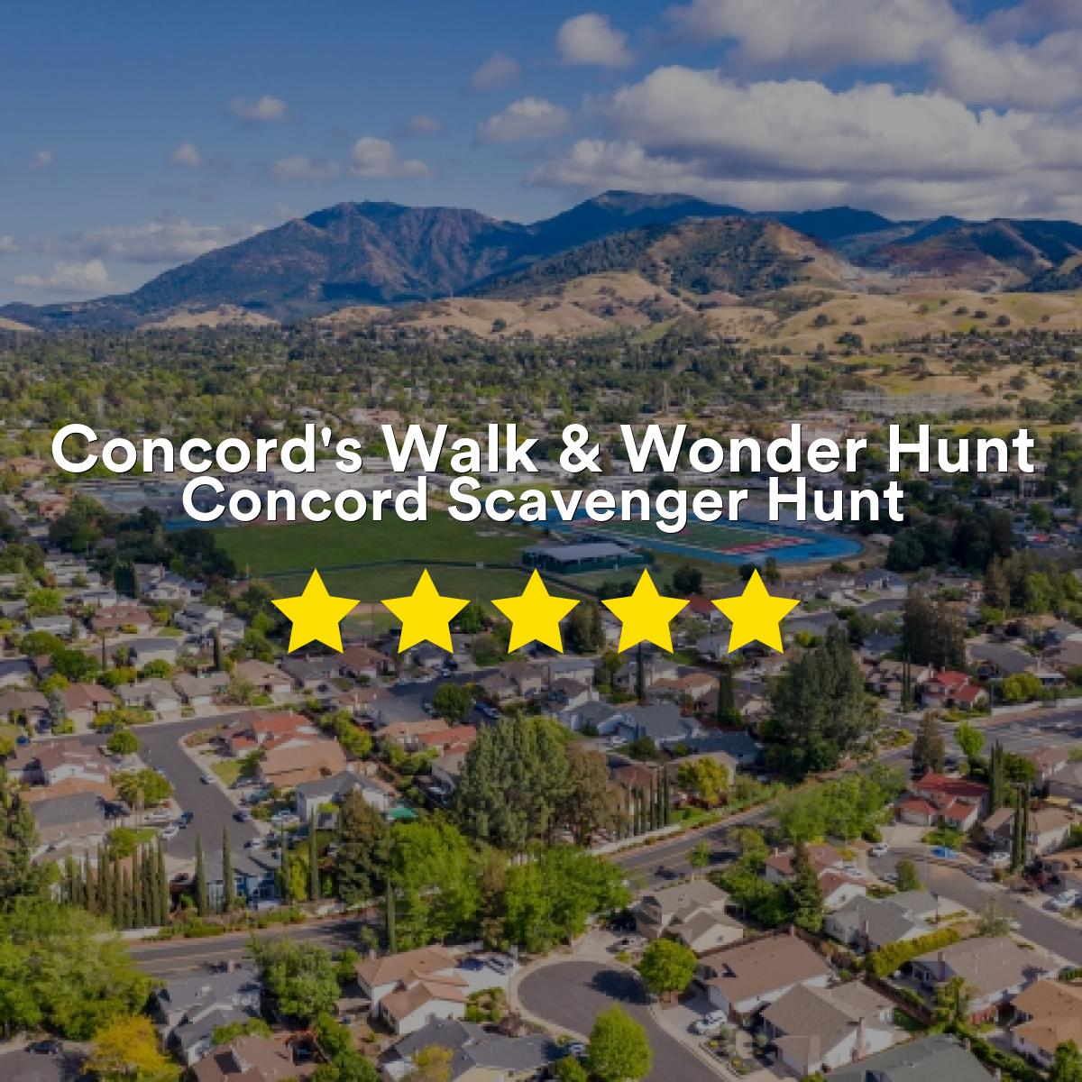 Concord California Scavenger Hunt: Concord's Walk & Wonder Hunt