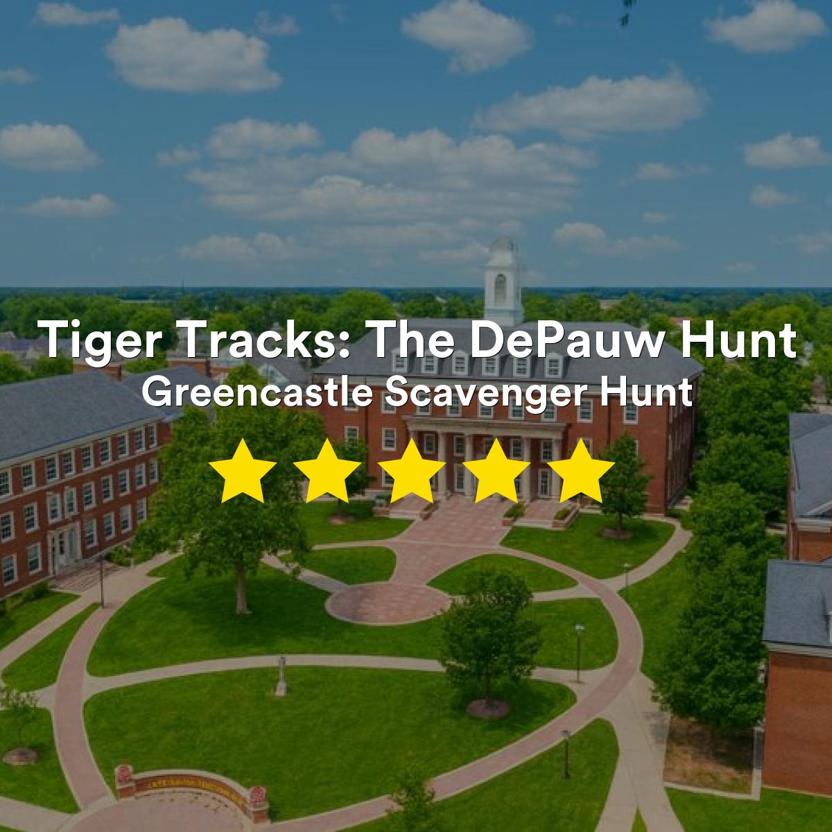DePauw University Scavenger Hunt: Tiger Tracks: The DePauw Hunt