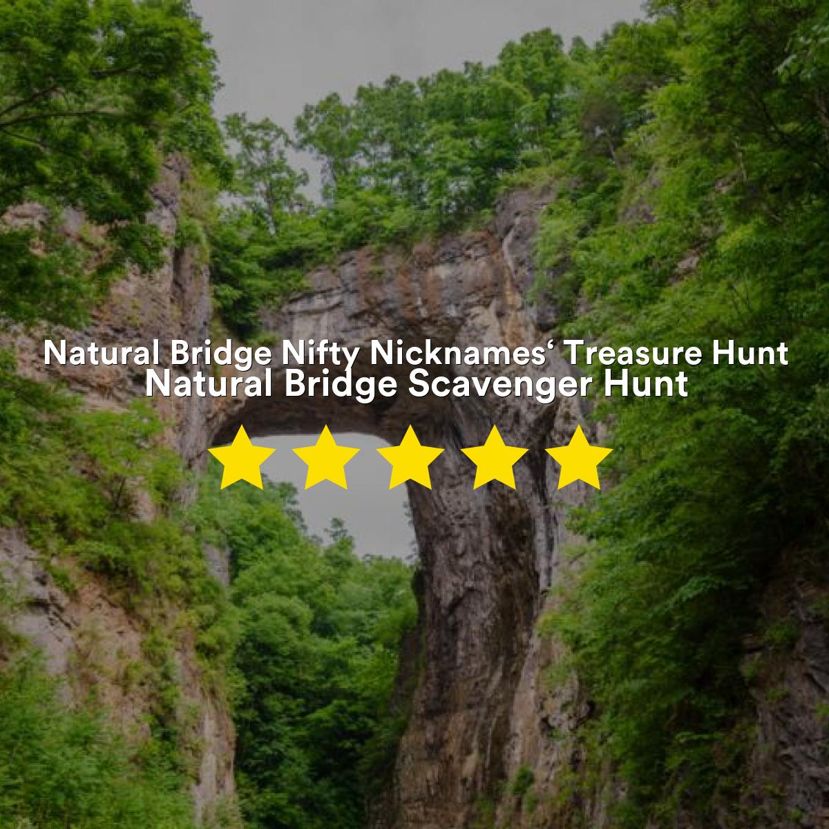 Natural Bridge Team Building Scavenger Hunt Activities