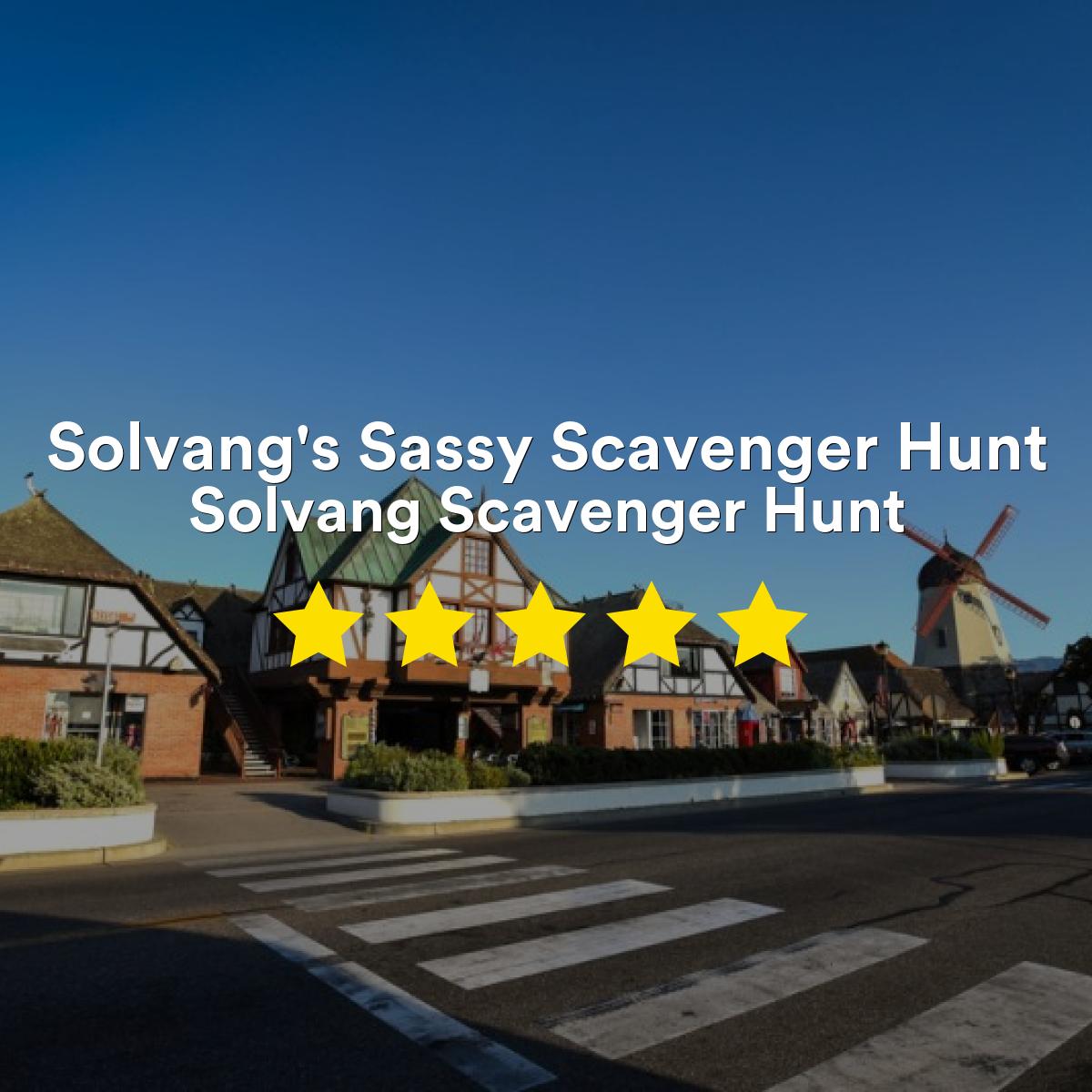 Solvang Team Building Scavenger Hunt Activities