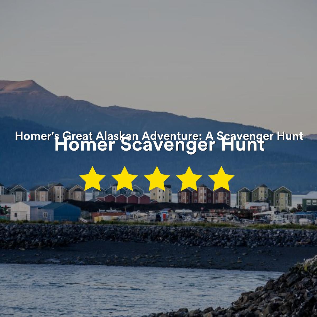 Homer Team Building Scavenger Hunt Activities | Let's Roam