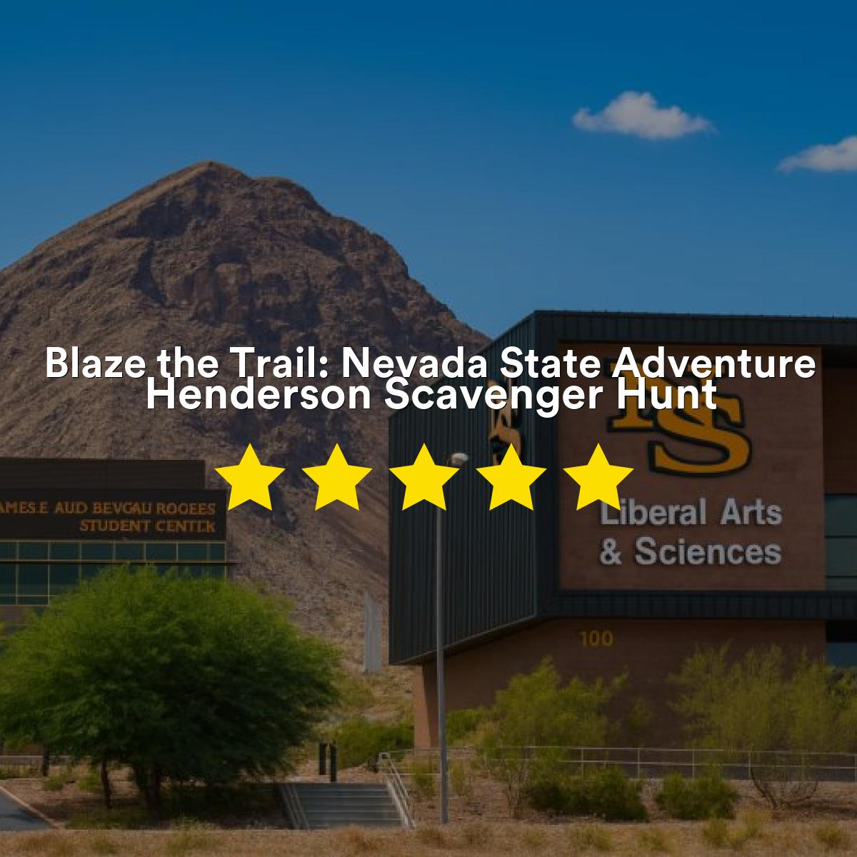Nevada State University Scavenger Hunt: Blaze the Trail: Nevada State ...