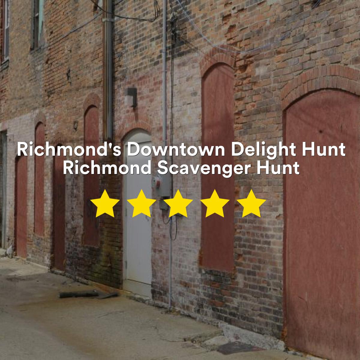 Richmond Indiana Scavenger Hunt: Richmond's Downtown Delight Hunt