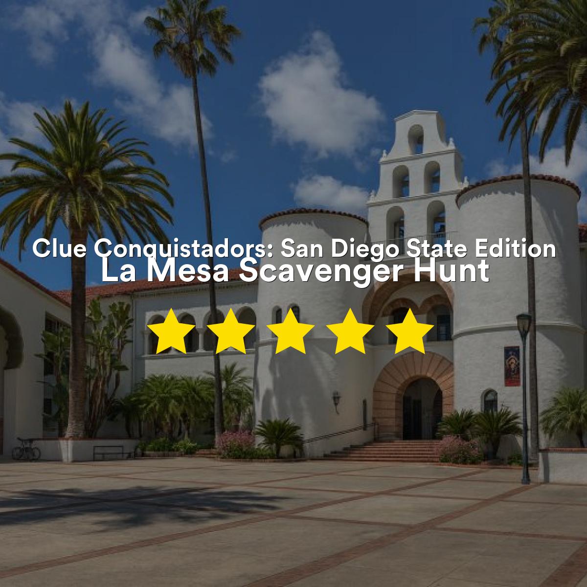 San Diego State University Scavenger Hunt: Clue Conquistadors: San ...