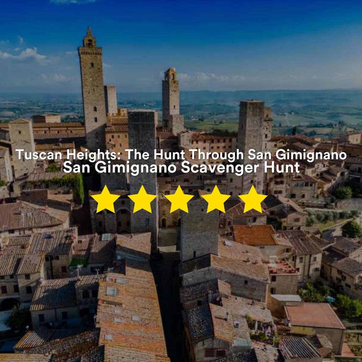 San Gimignano Team Building Scavenger Hunt Activities