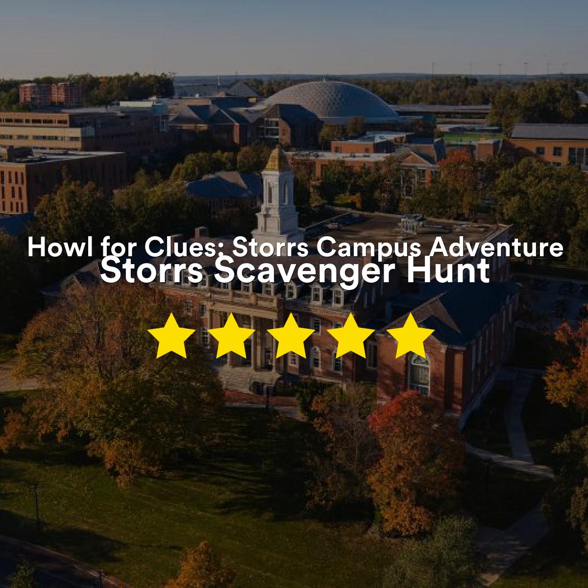 University of Connecticut Scavenger Hunt: Howl for Clues: Storrs Campus ...