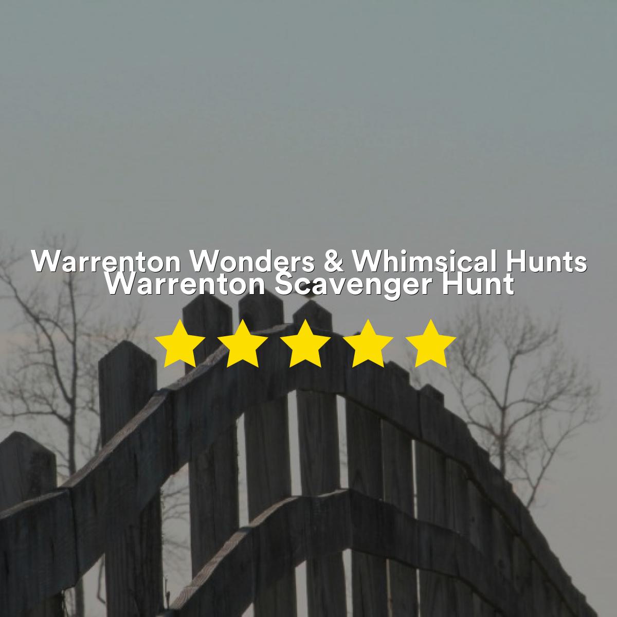 Warrenton North Carolina Scavenger Hunt: Warrenton Wonders & Whimsical ...